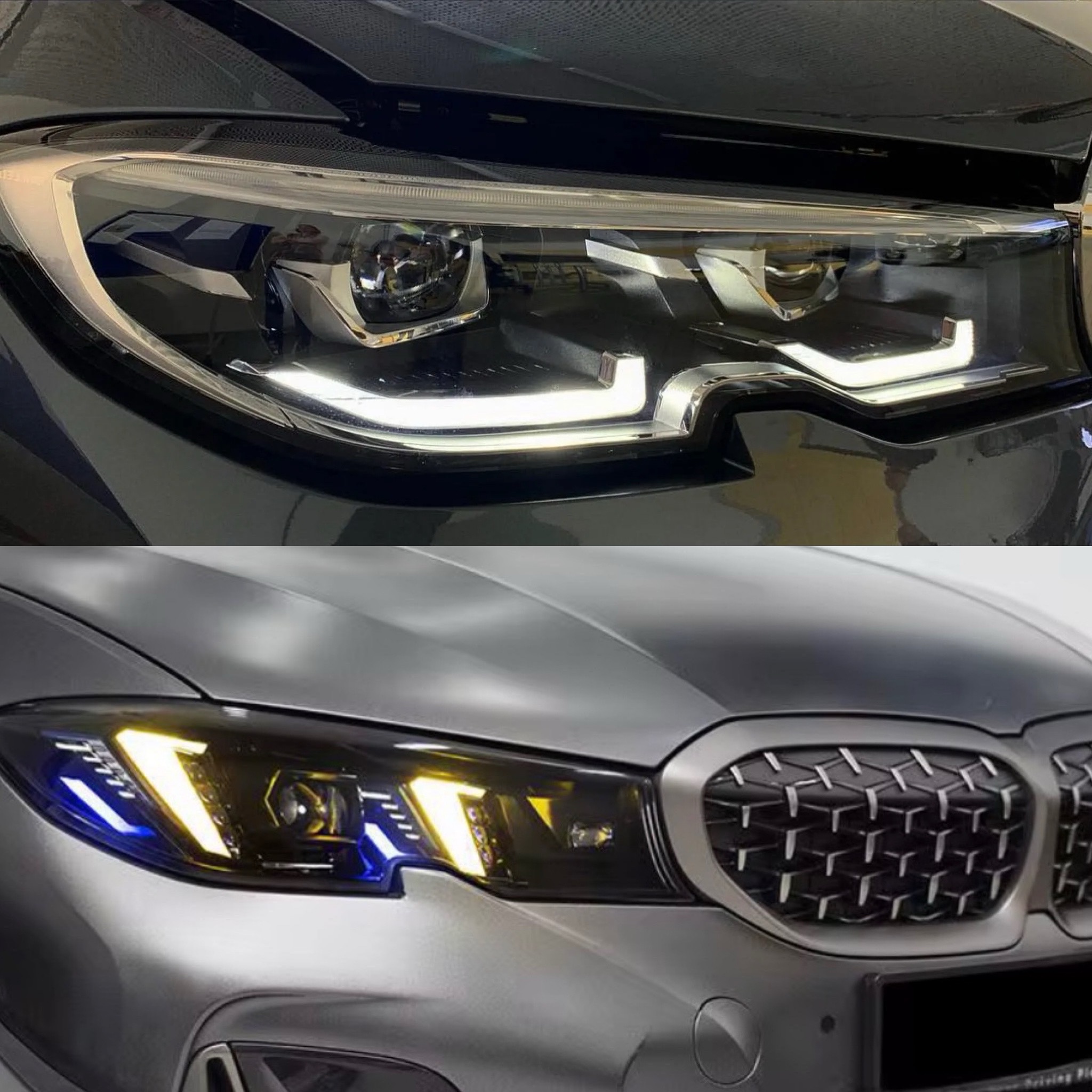BMW G20 3 Series Snake Eye Style LED Headlights 2019-2022