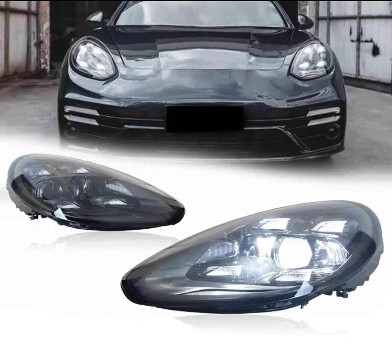 PORSCHE 971.1 PANAMERA MATRIX STYLE HEADLIGHTS - FITMENT: 2018-2023 ...