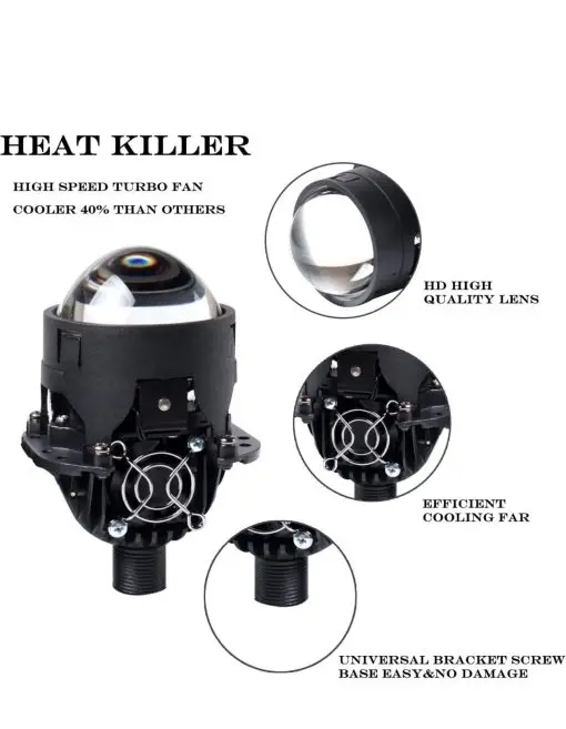 Bi LED Projector Lens Headlight Retrofit Kit